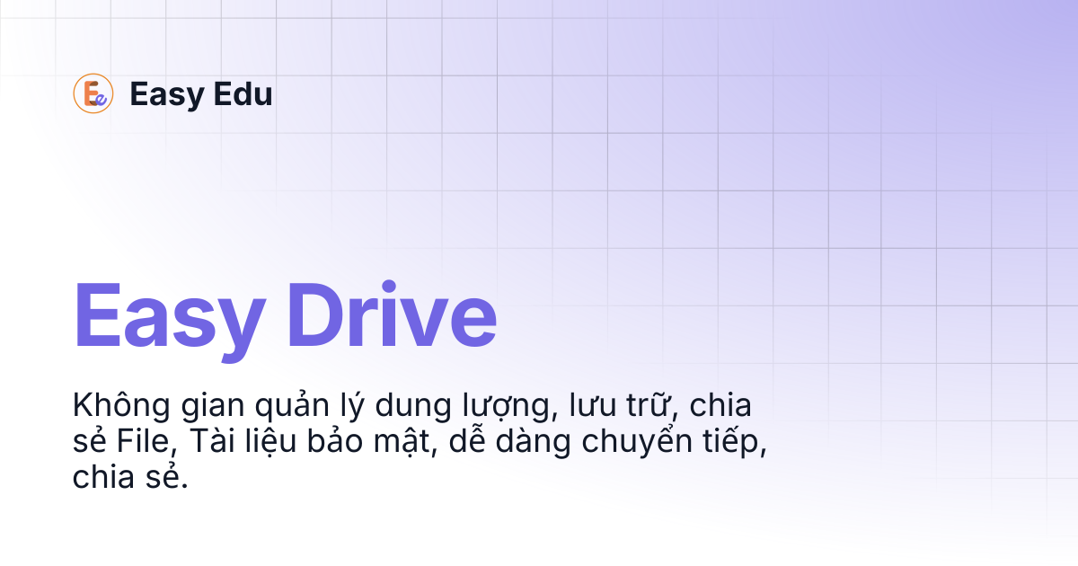 Easy Drive | Easy Edu
