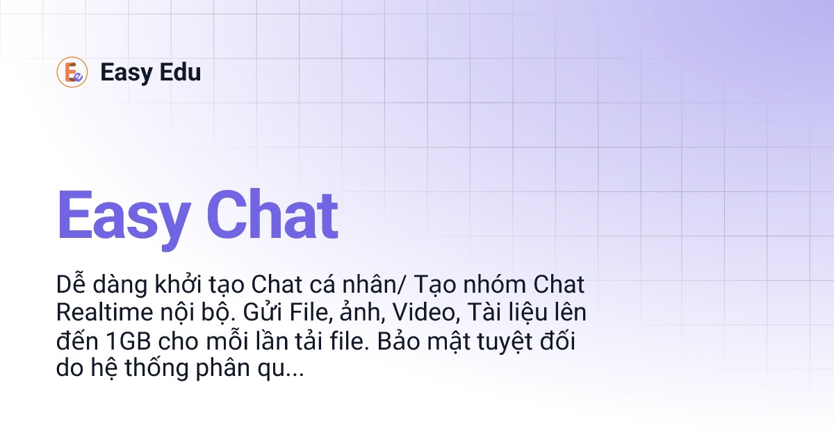Easy Chat | Easy Edu